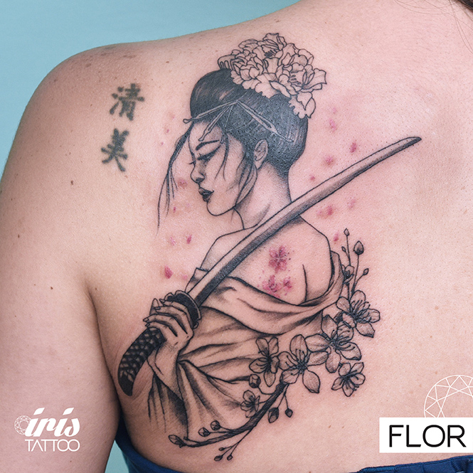 FLOR geisha – Iris Tattoo