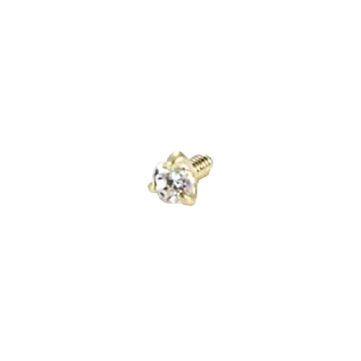 Gold Crystal Prong – Iris Tattoo