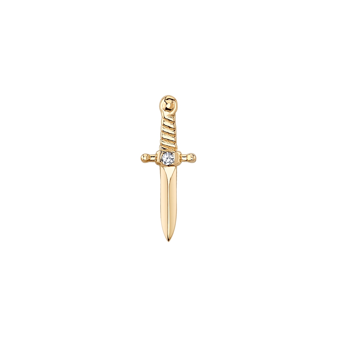 Slasher Dagger with Gem cz – Iris Tattoo